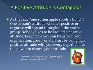 A Positive Attitude is Contagious | PPTX