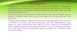 Apospory , Apogamy and Adventive Embryony | PDF