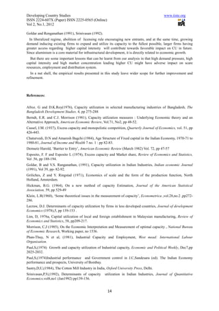 A post liberalization period analysis of industry specific economic ...