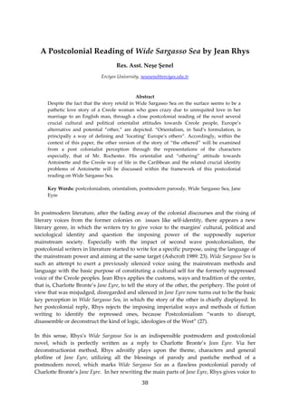 A postcolonial reading_of_wide_sargasso | PDF