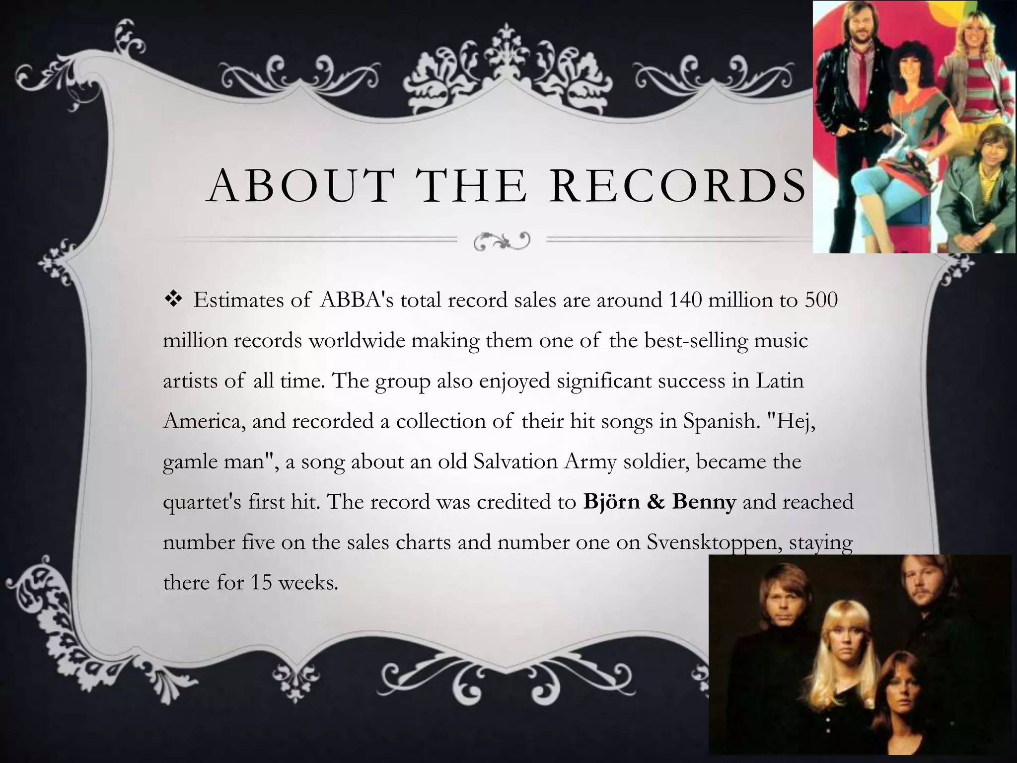 A poster presentation about a band | PPT