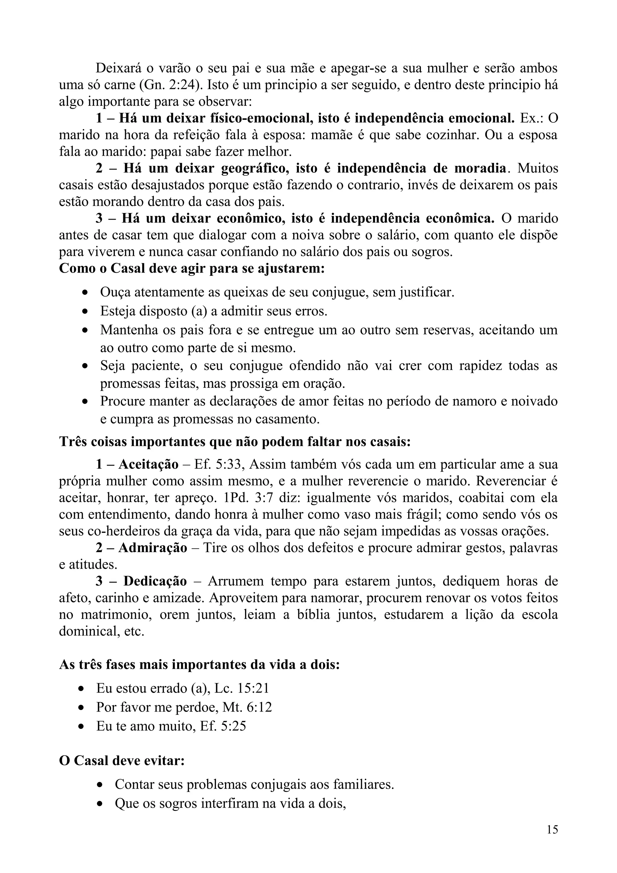 Apostila palestra para casais | DOC