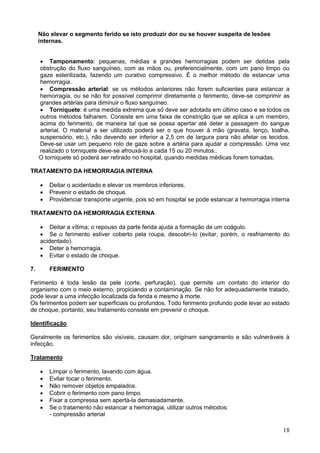 Apostila primeiros socorros | PDF