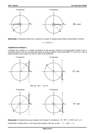 Apostila 001 trigonometria funcoes trigo | PDF