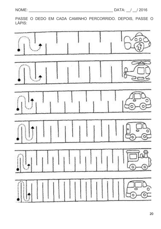Apostila atividades coordenação motora | PDF