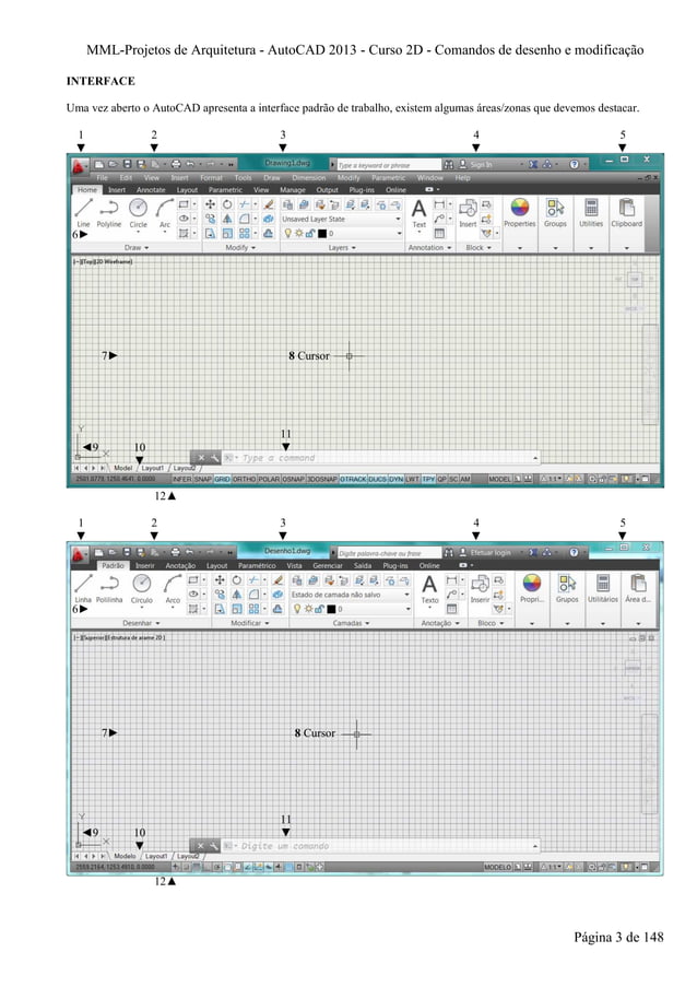 Apostila auto cad_2013_2d_comandos_de_desenho_e_modificacao | PDF