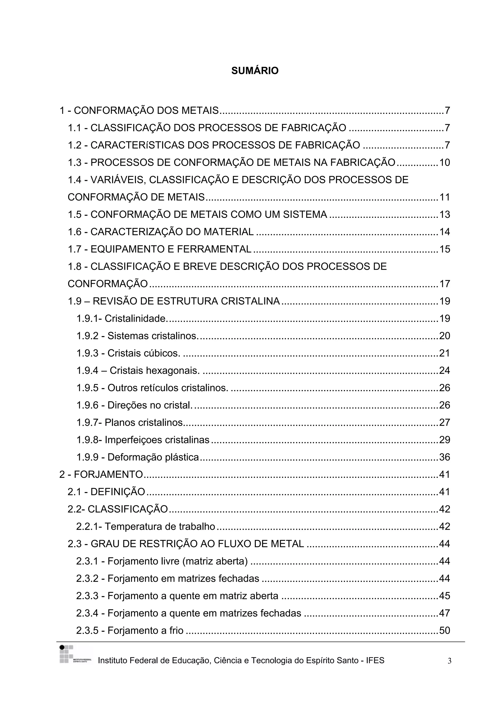 Apostila conformacao dos_metais_fund_e_aplicacao | PDF