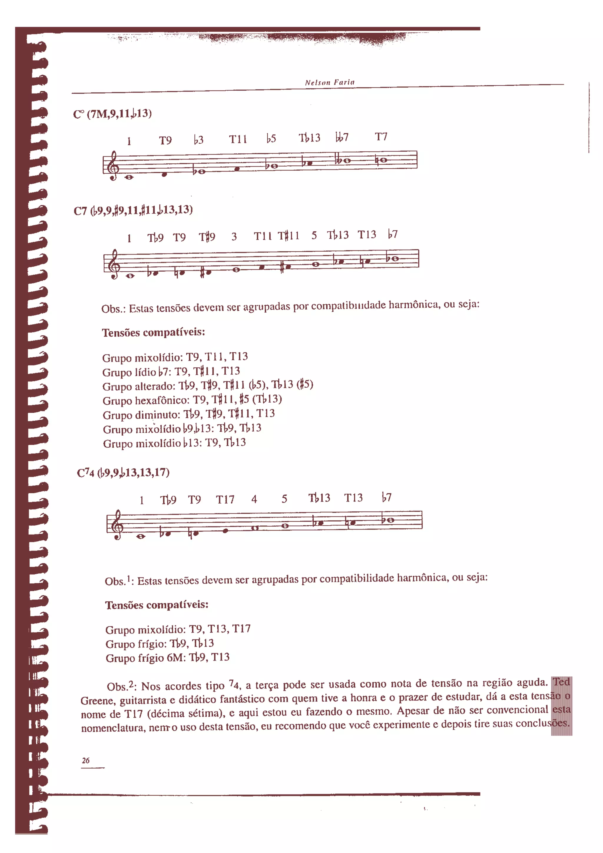 Apostila de acordes, arpejos e escalas nelson faria [by guitar classroom] | PDF