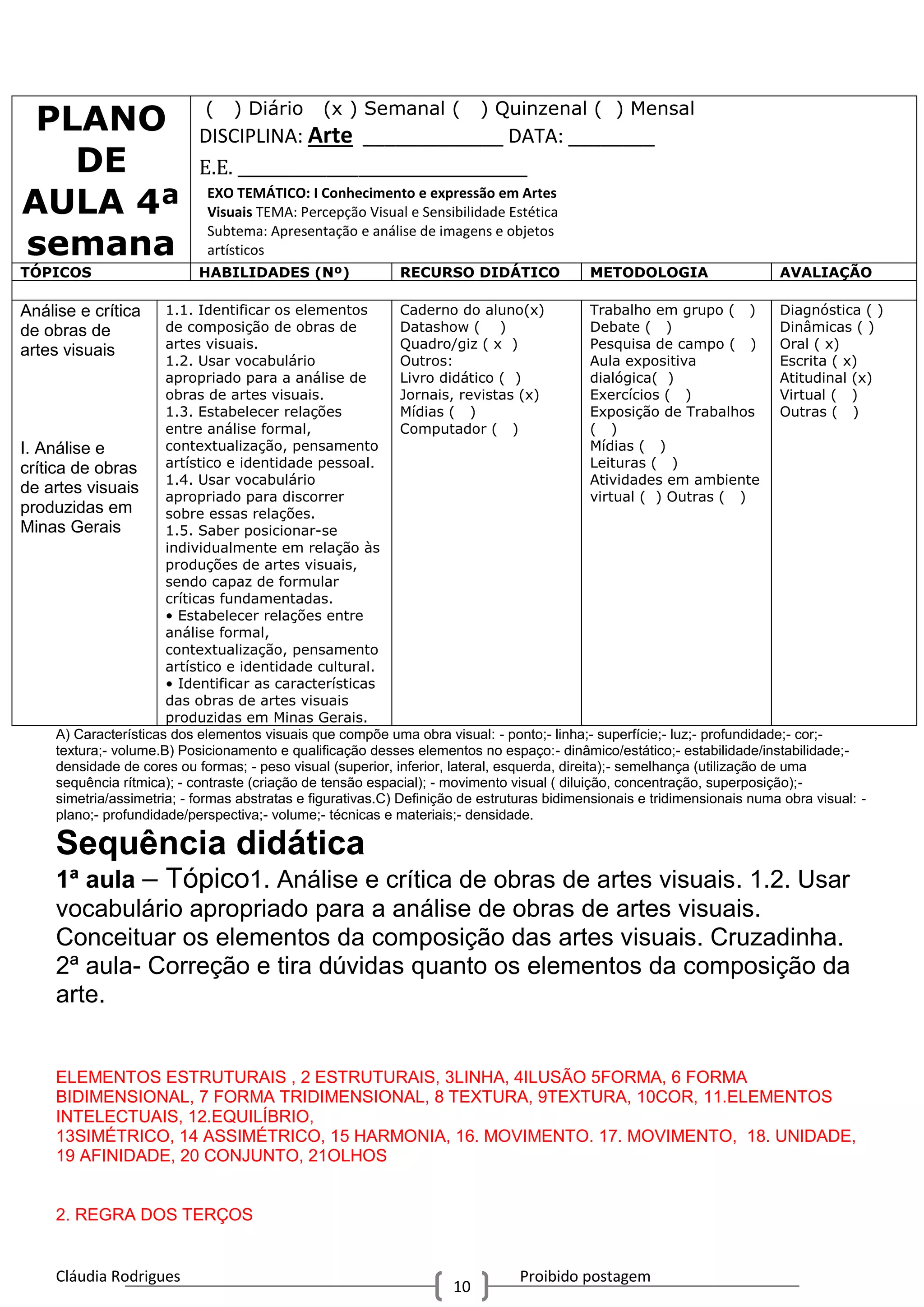 Apostila de arte 6 ano 1 bimestre | PDF
