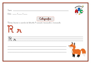 APOSTILA DE CALIGRAFIA PARA CALIGRAFIA MANUSCRITA | PDF