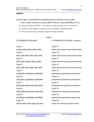 Apostila de digitação | PDF