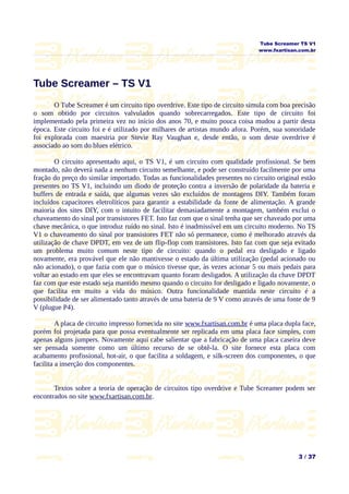 Apostila de montagem tube screamer tsv1 v1 | PDF