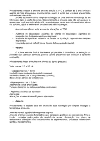 Apostila+espermograma | PDF | Infertility | Reproductive Health