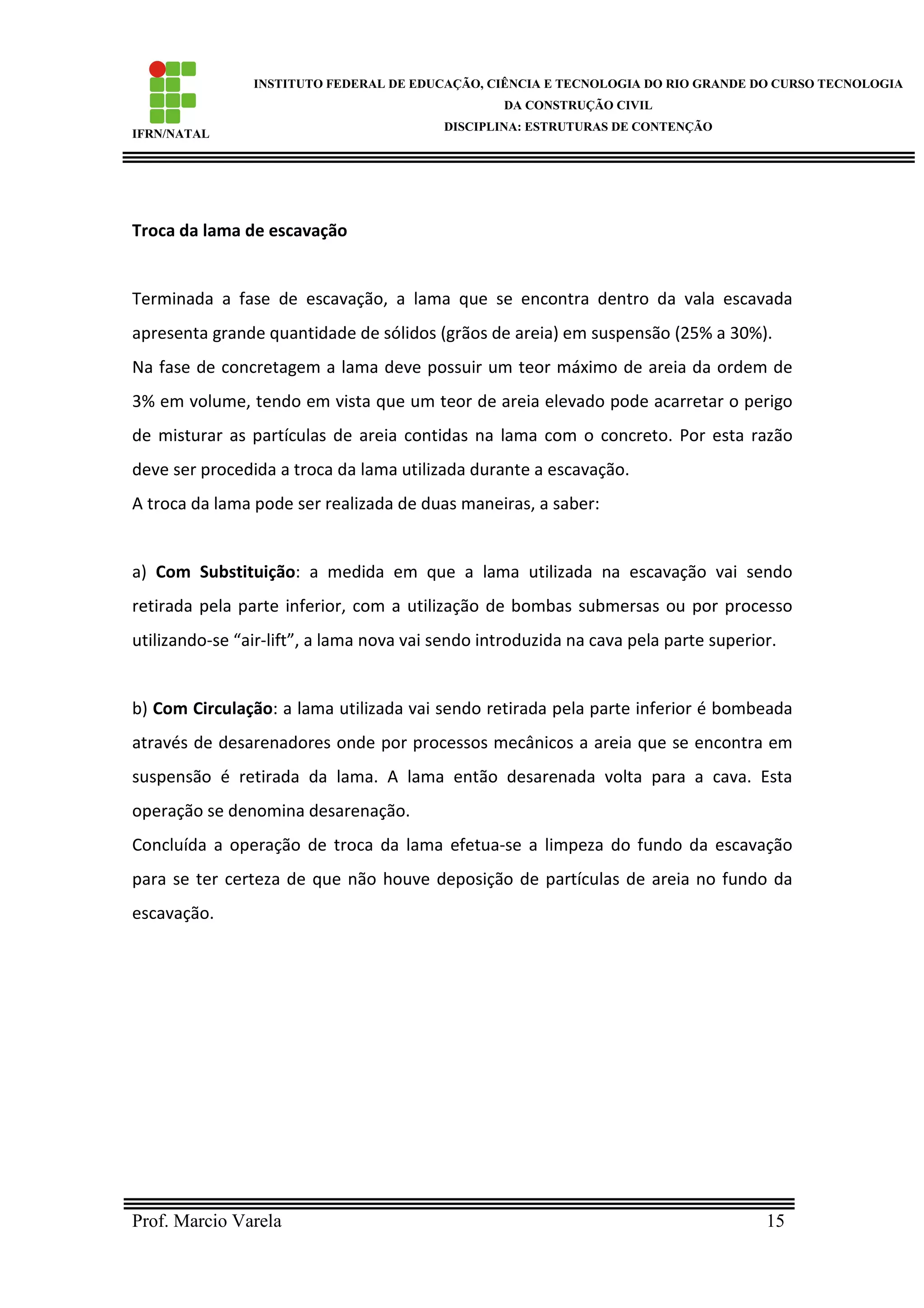 Apostila estruturas de contencao parte 1 | PDF