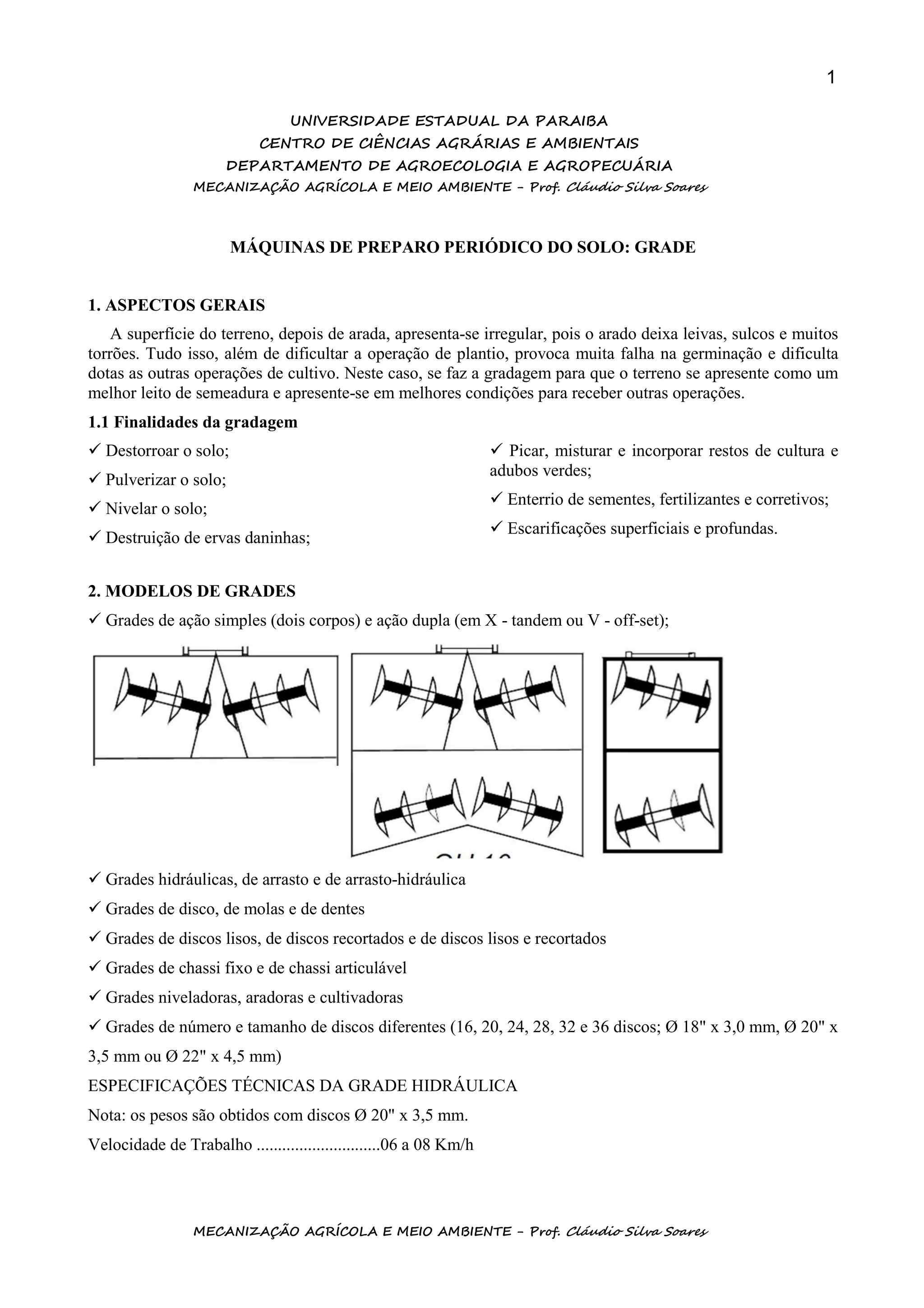 Apostila gradagem | PDF
