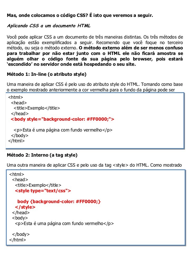 Apostila Htmlxhtml E Css