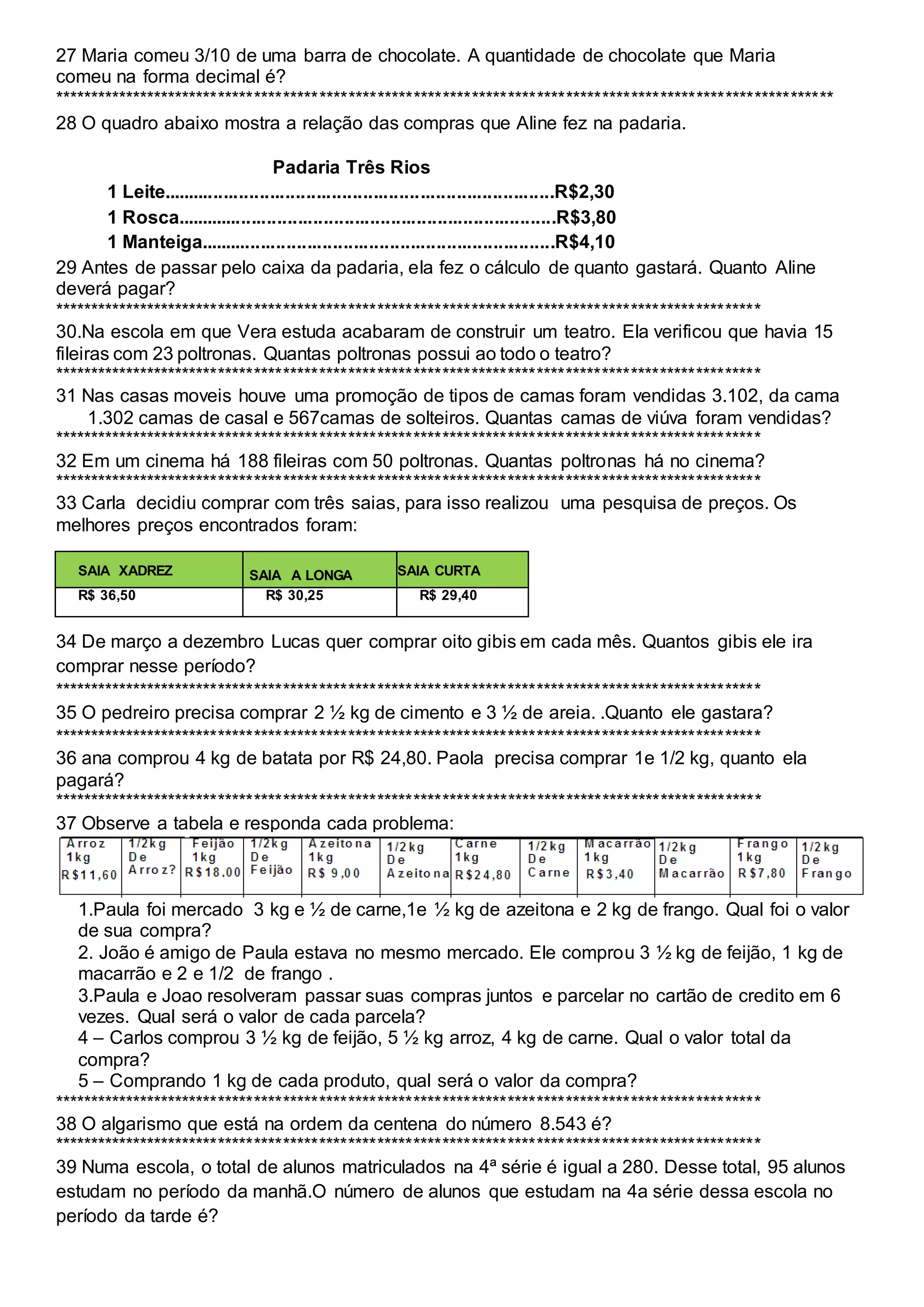 matematica 5 ano | PDF | Download gratuito