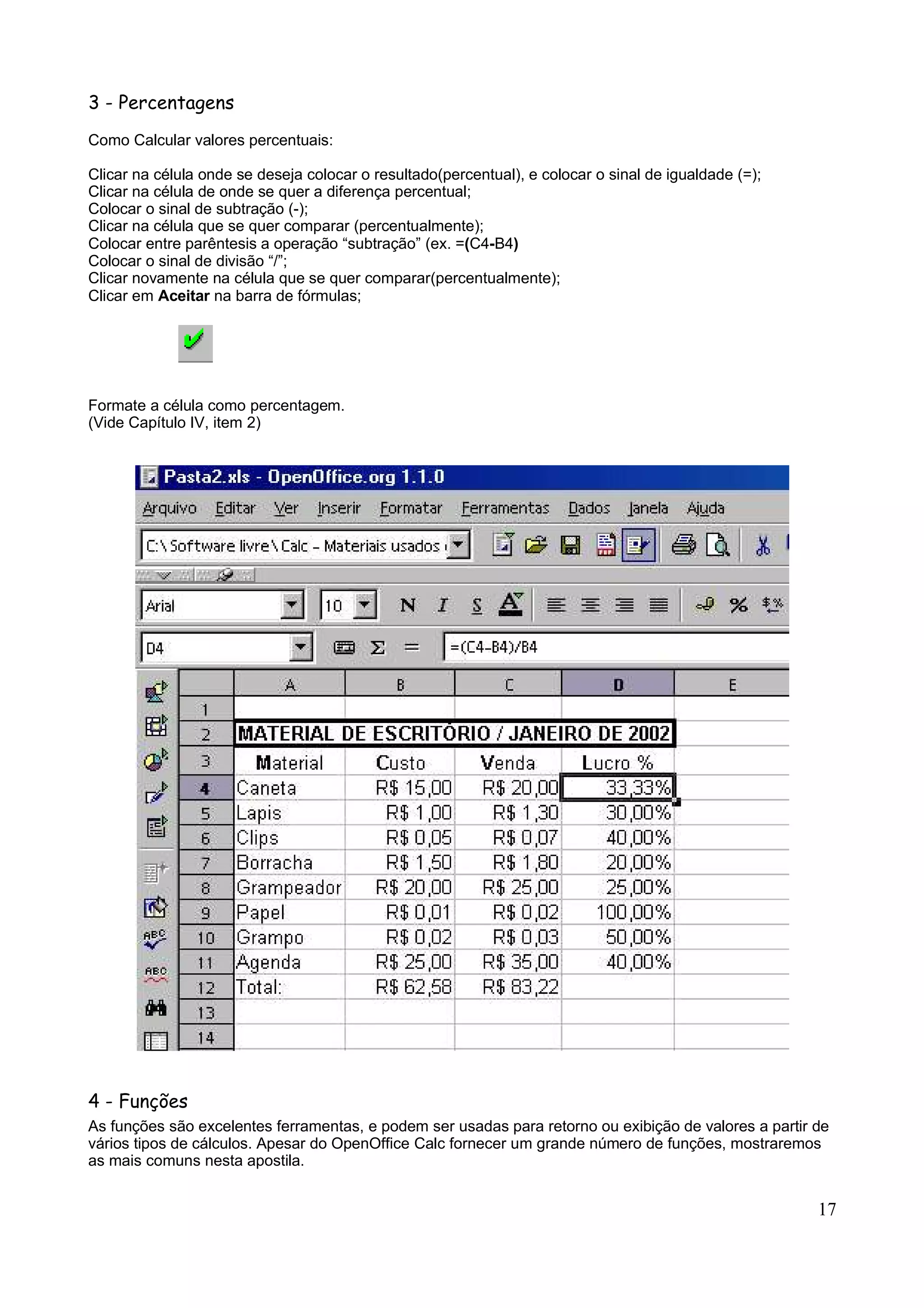 Apostila open office calc | PDF
