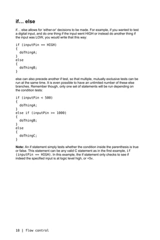 [Apostila] programação arduíno brian w. evans | PDF
