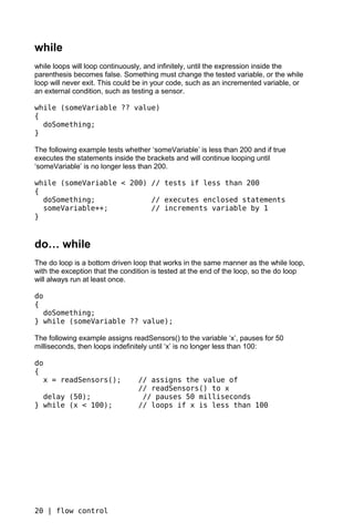 [Apostila] programação arduíno brian w. evans | PDF