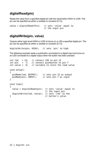 [Apostila] programação arduíno brian w. evans | PDF