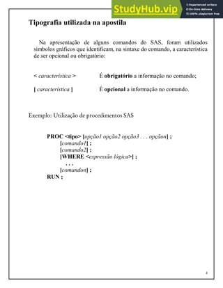 Apostila Sas | PDF