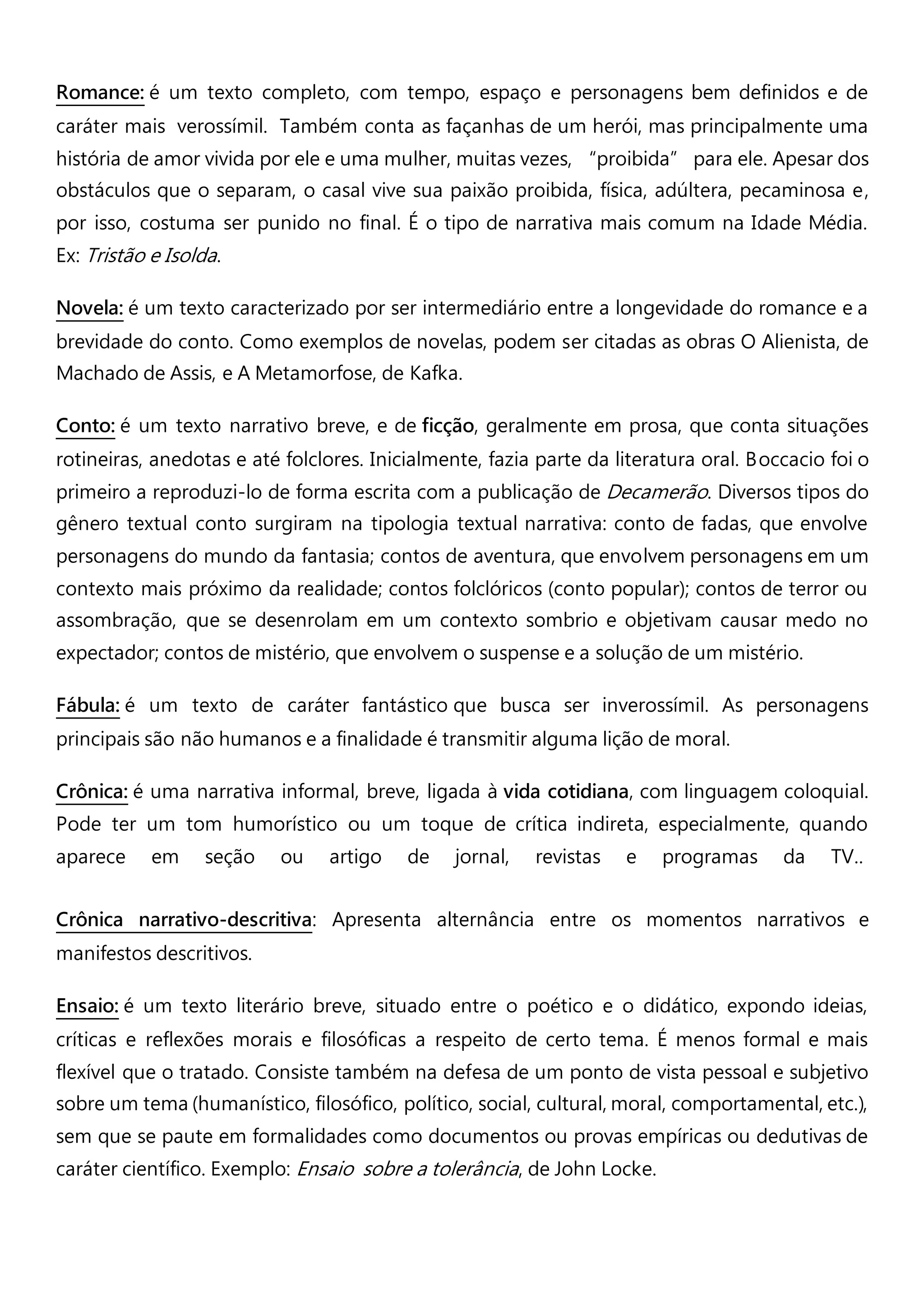 Apostila tipologia textual | DOCX | Poetry | Books and Literature