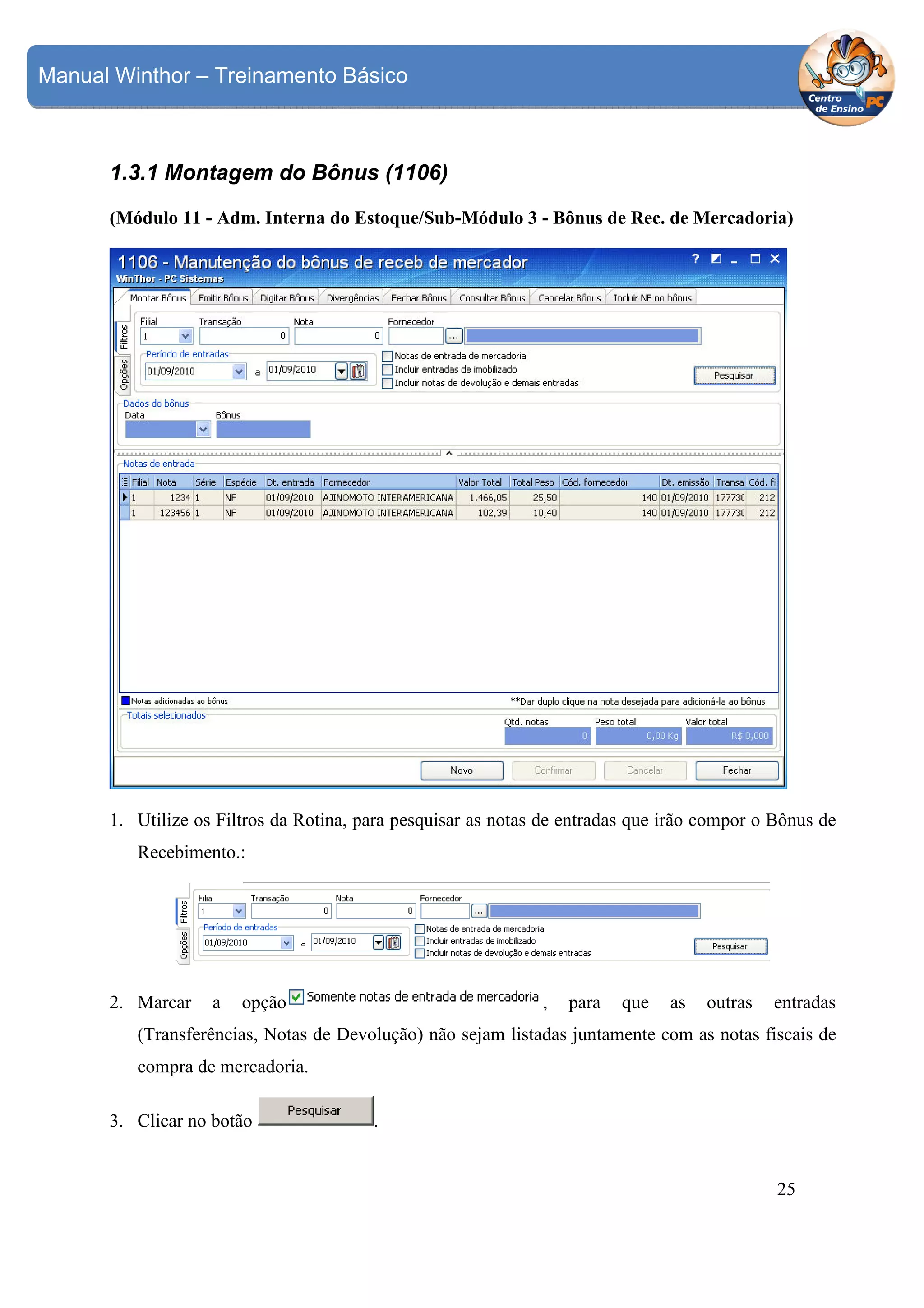 Apostila winthor básico | PDF