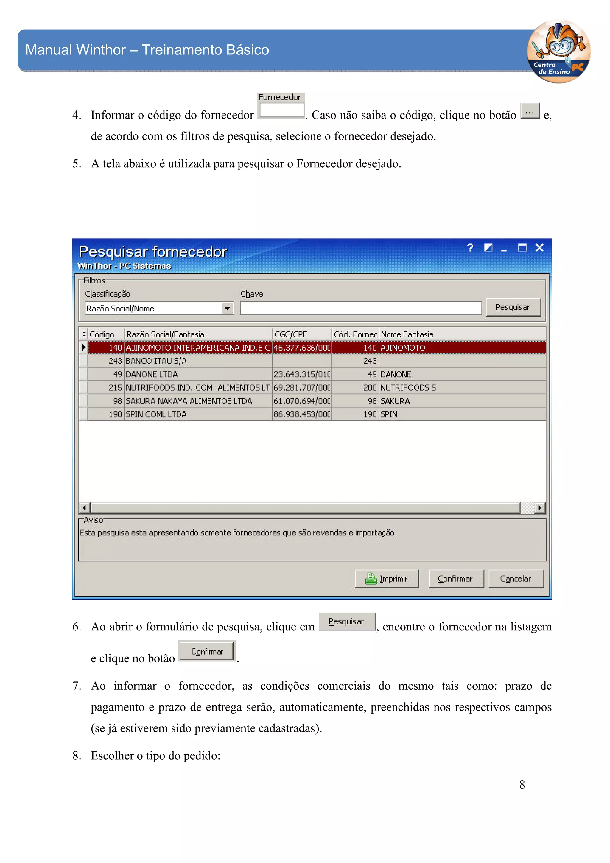 Apostila winthor básico | PDF