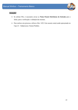 Apostila winthor básico | PDF