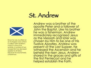 Andrew The Apostle Symbol