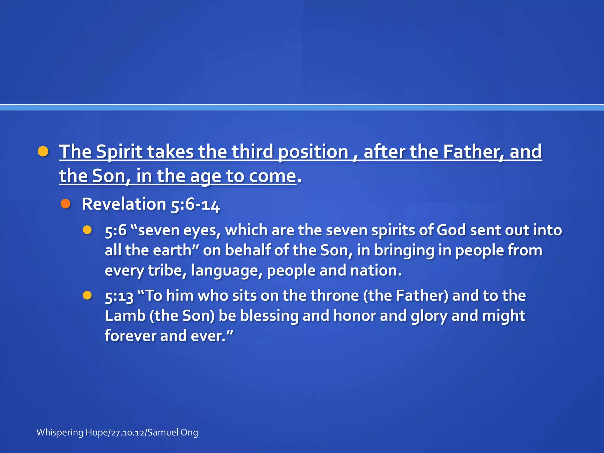 Apostle's creed holy spirit | PPT