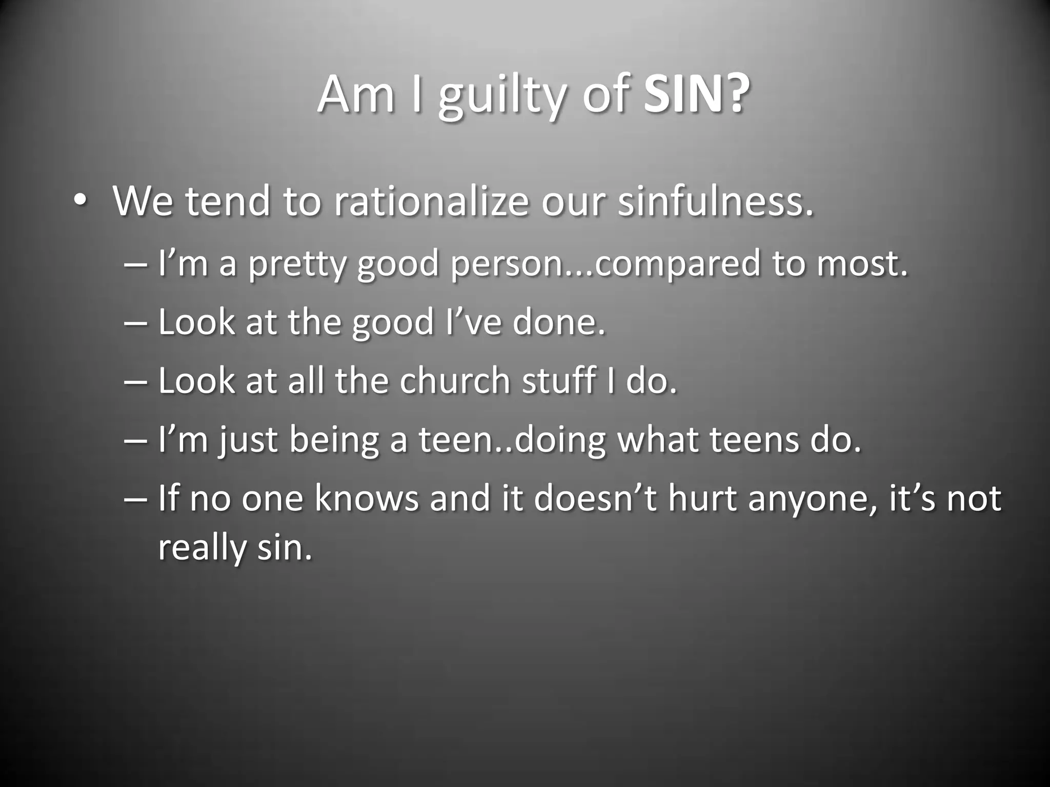 Apostles' Creed Session Fifteen -The Forgiveness of Sin | PPTX