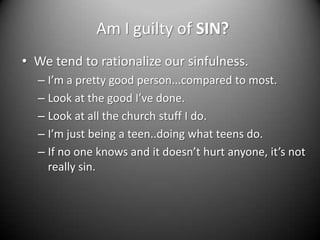 Apostles' Creed Session Fifteen -The Forgiveness of Sin | PPTX ...