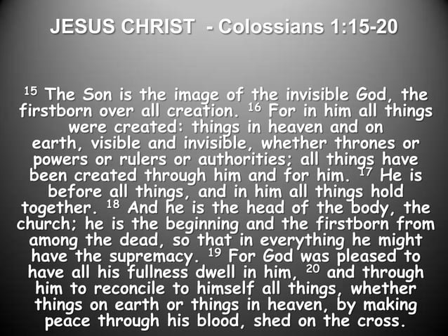 The Apostles' Creed Session Five -I Believe in Jesus Christ | PPTX