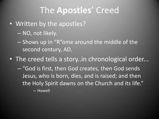 Apostles' Creed -Session One | PPTX