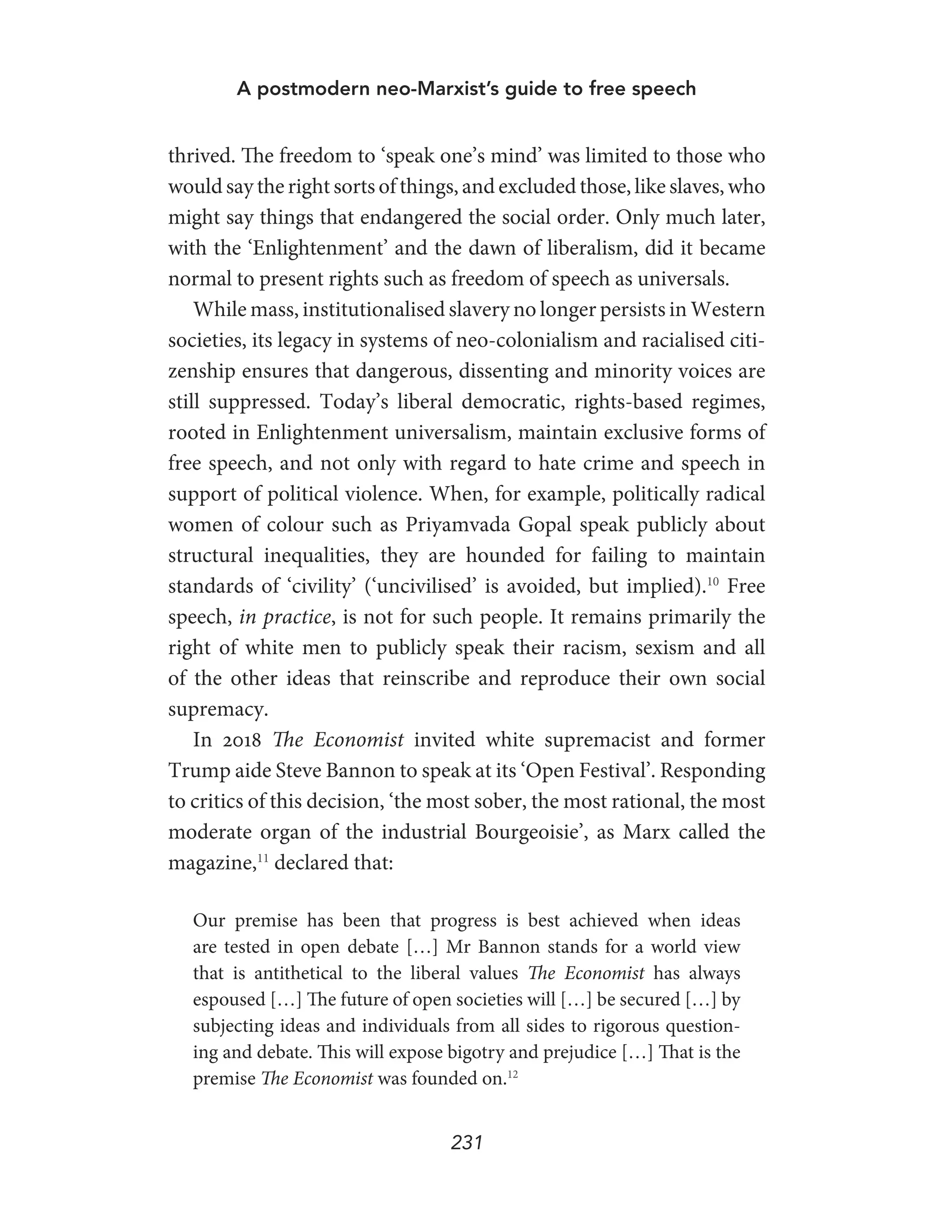 A postmodern neo marxist’s guide to free speech | PDF