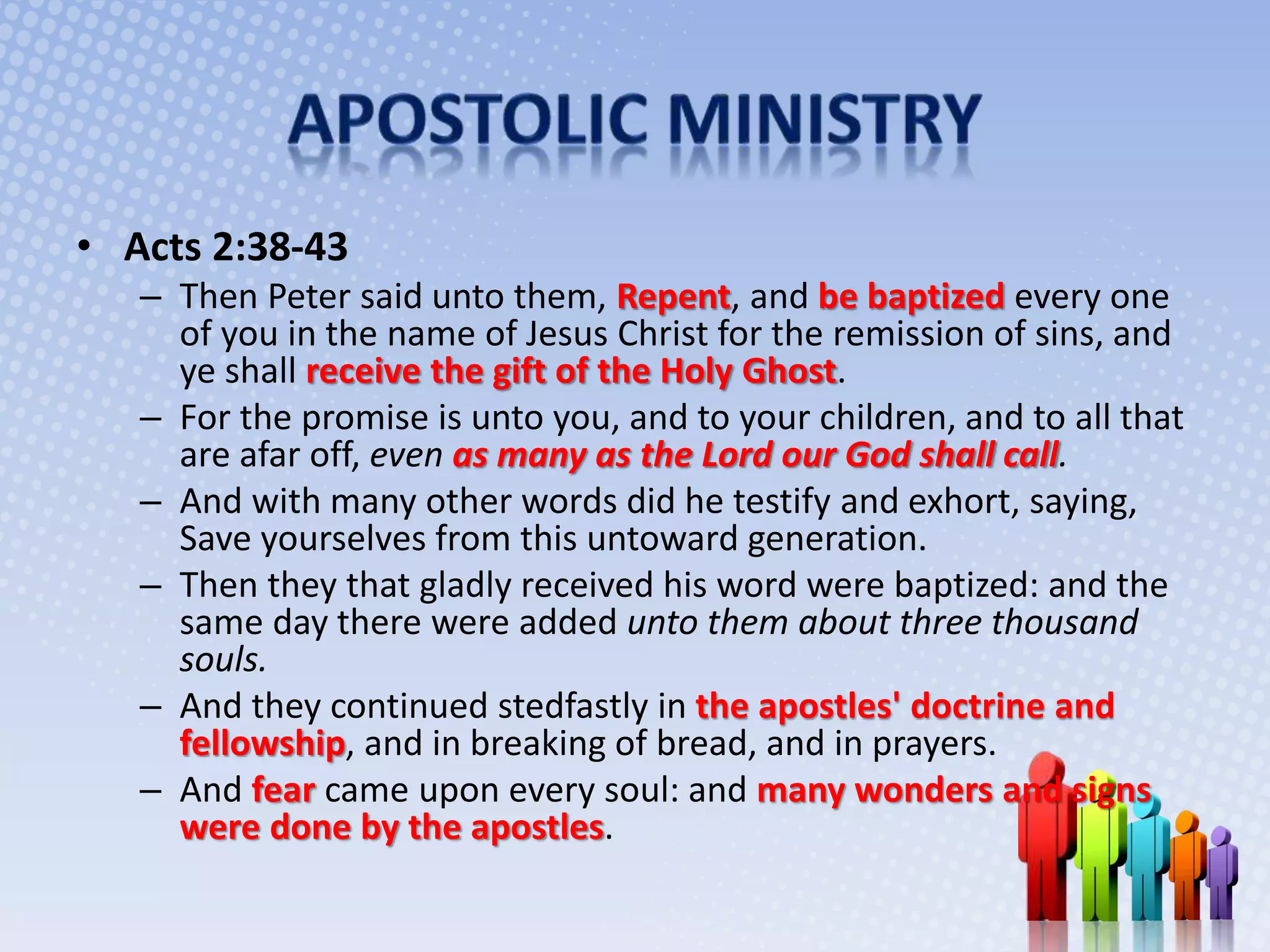 Apostolic Ministry | PPTX