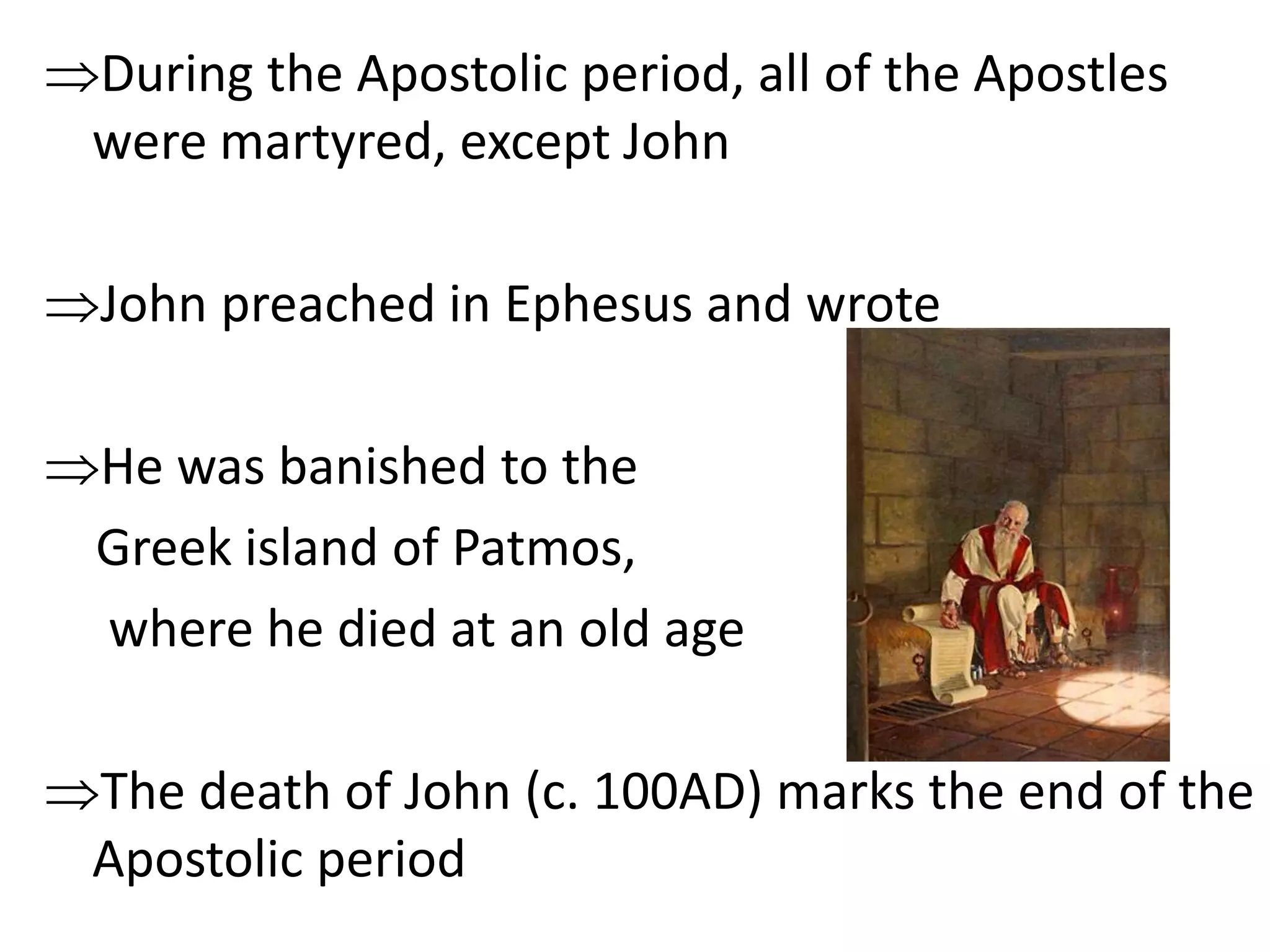Apostolic period | PPTX