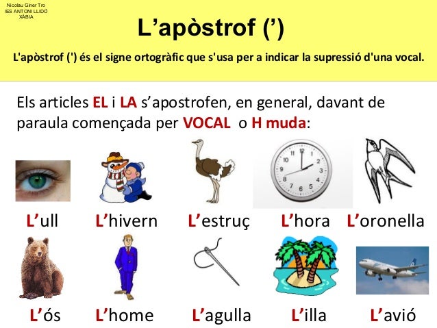 L'apòstrof