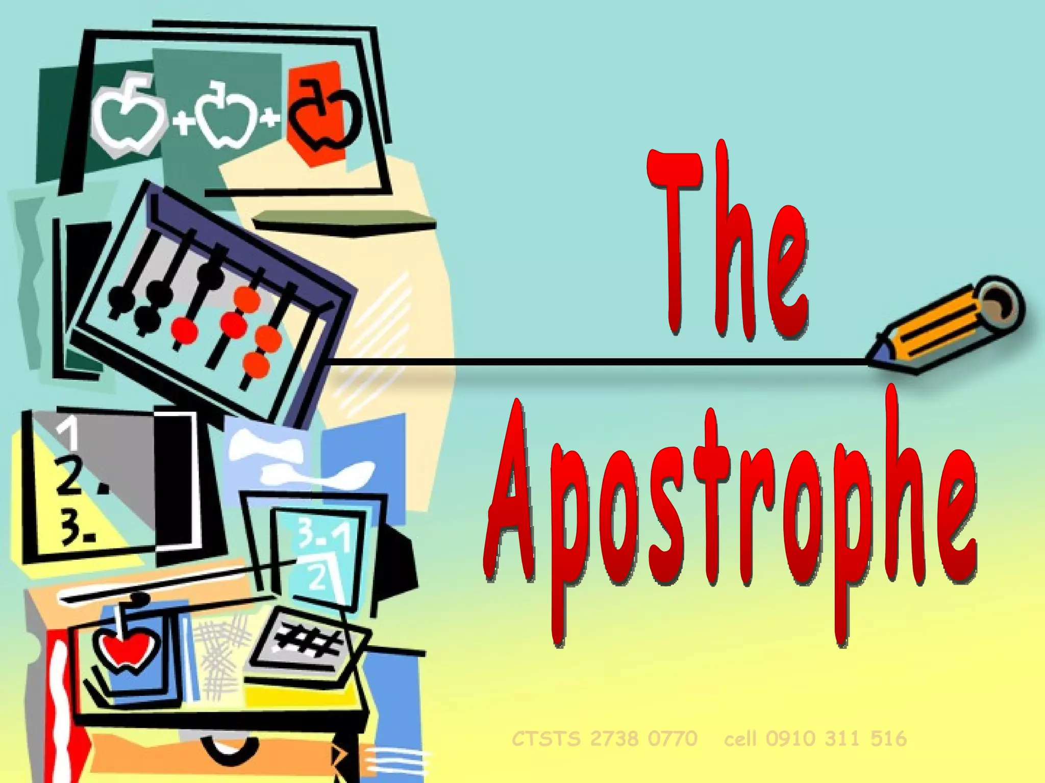 grammar, apostrophe | PPS
