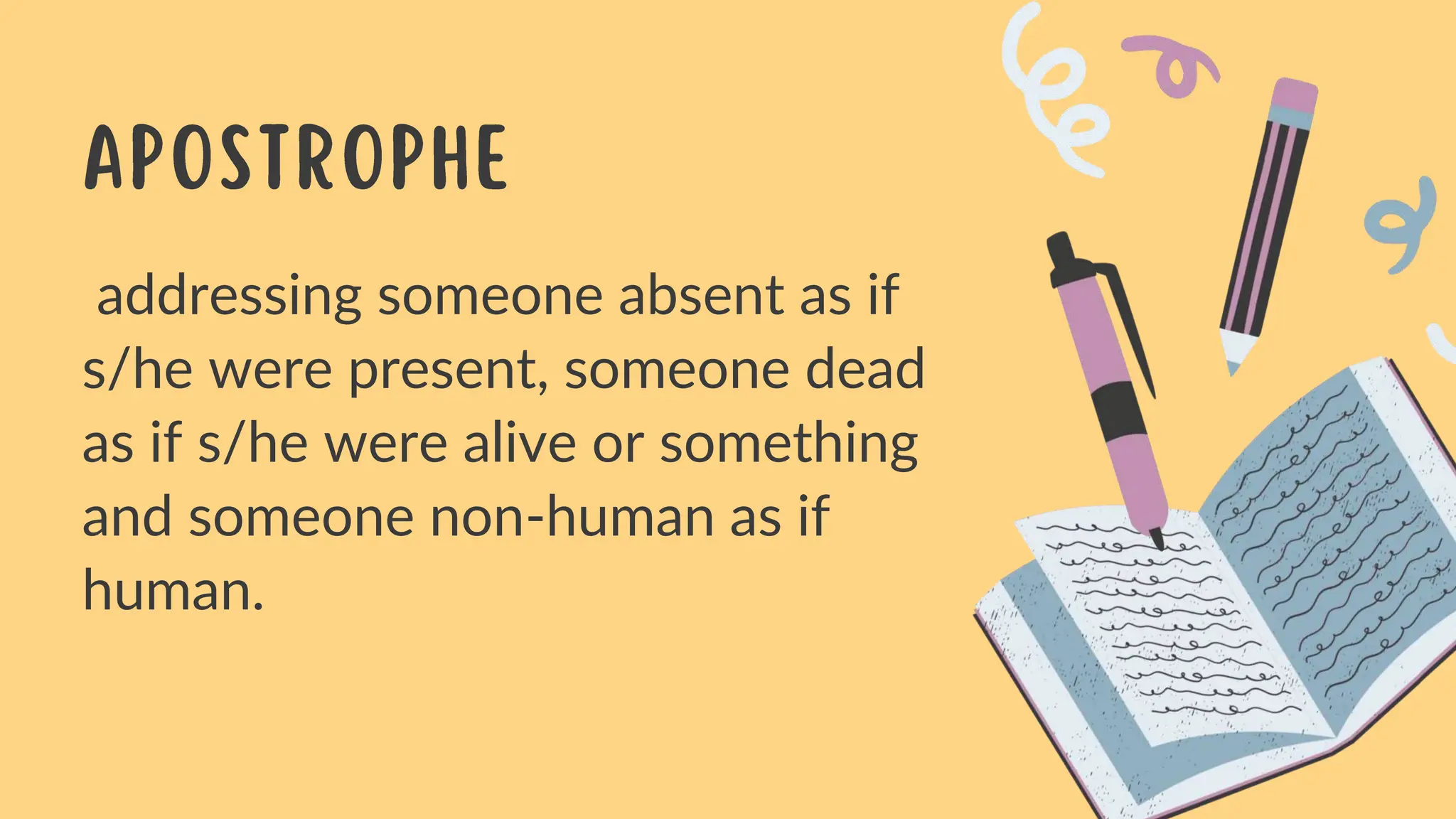 Apostrophe.pptx figurative language example | PPTX
