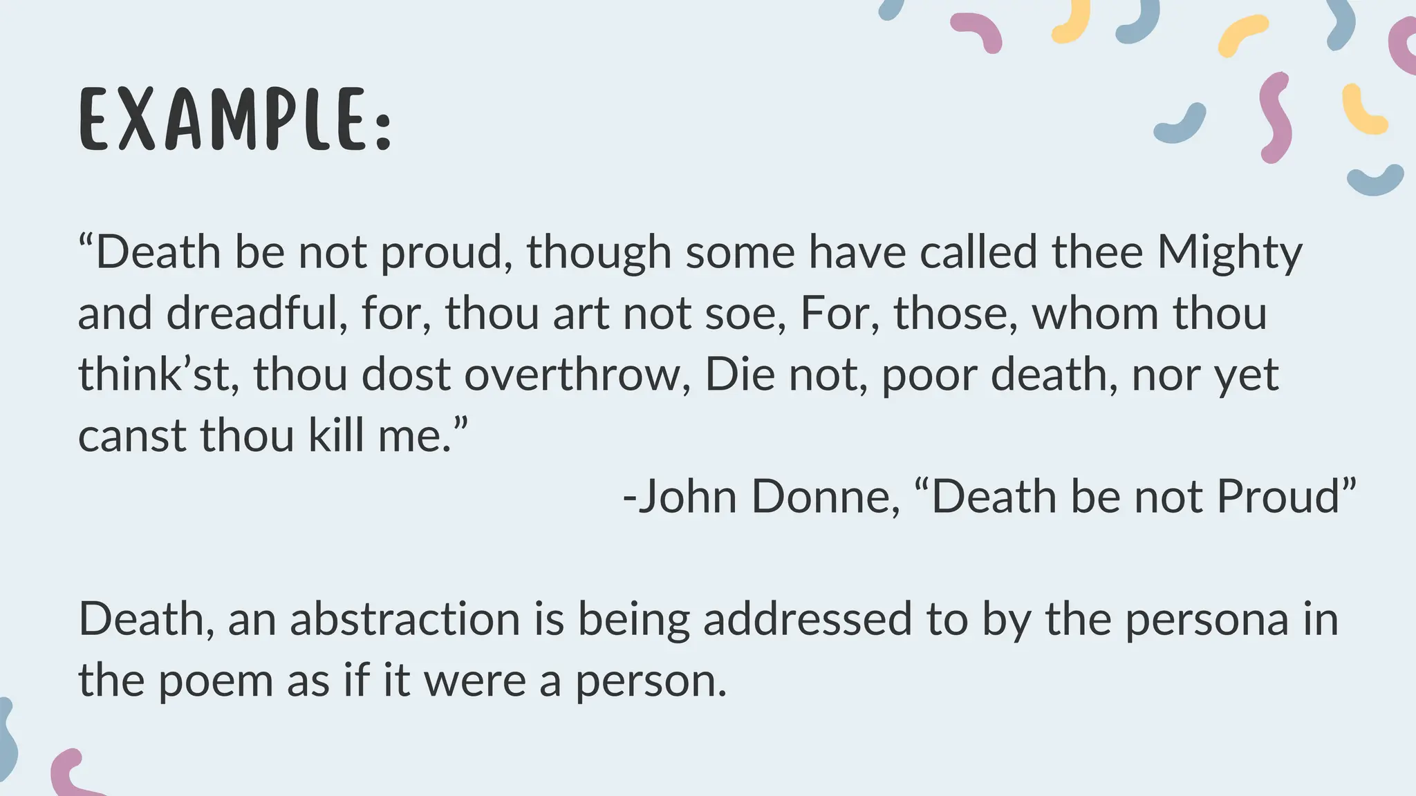 Apostrophe.pdf example of figurative language | PPT