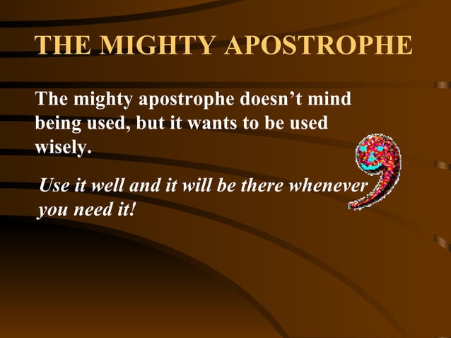 Apostrophe.ppt