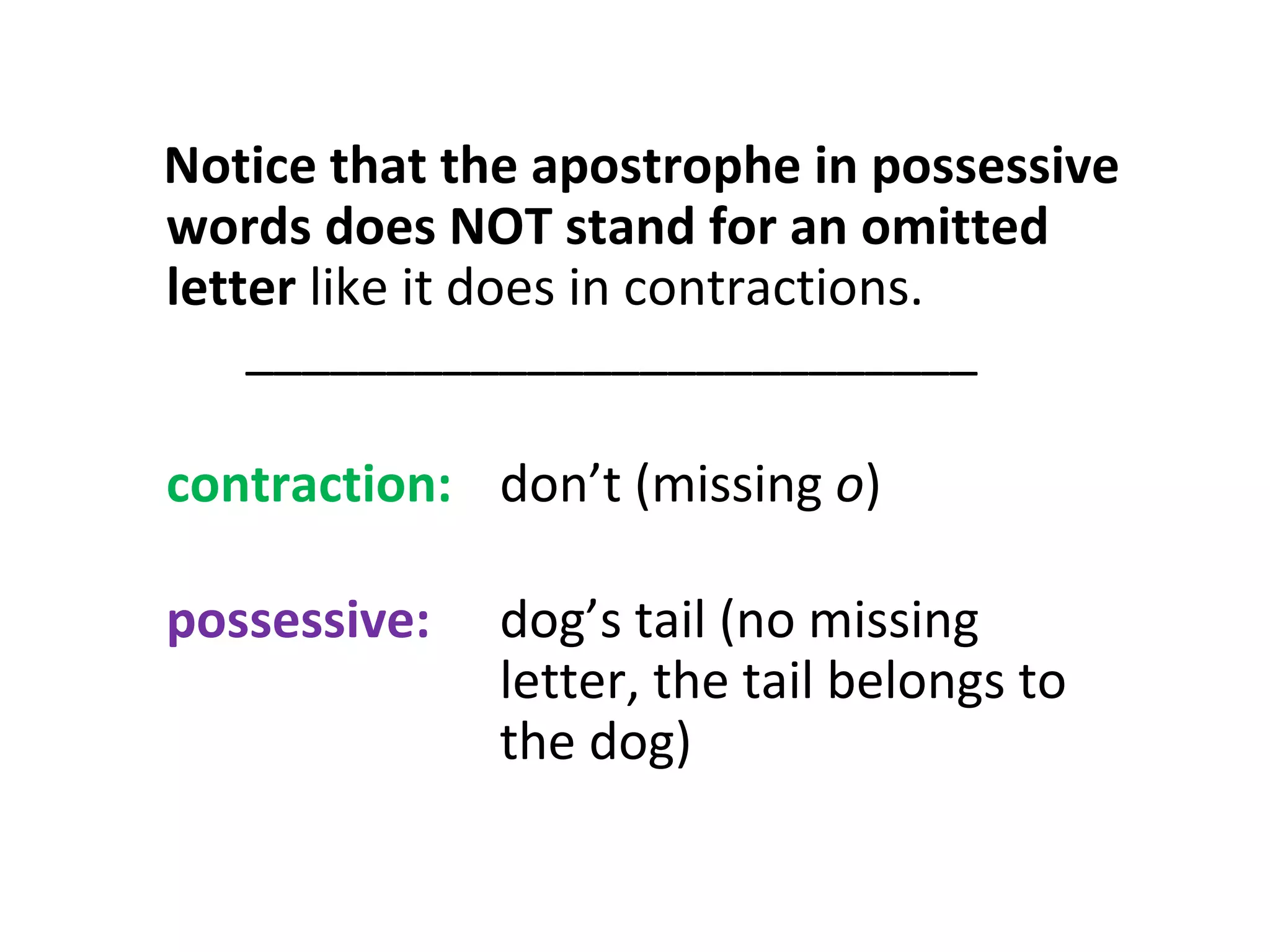 Apostrophe | PPT