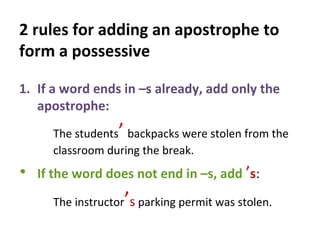Apostrophe | PPT