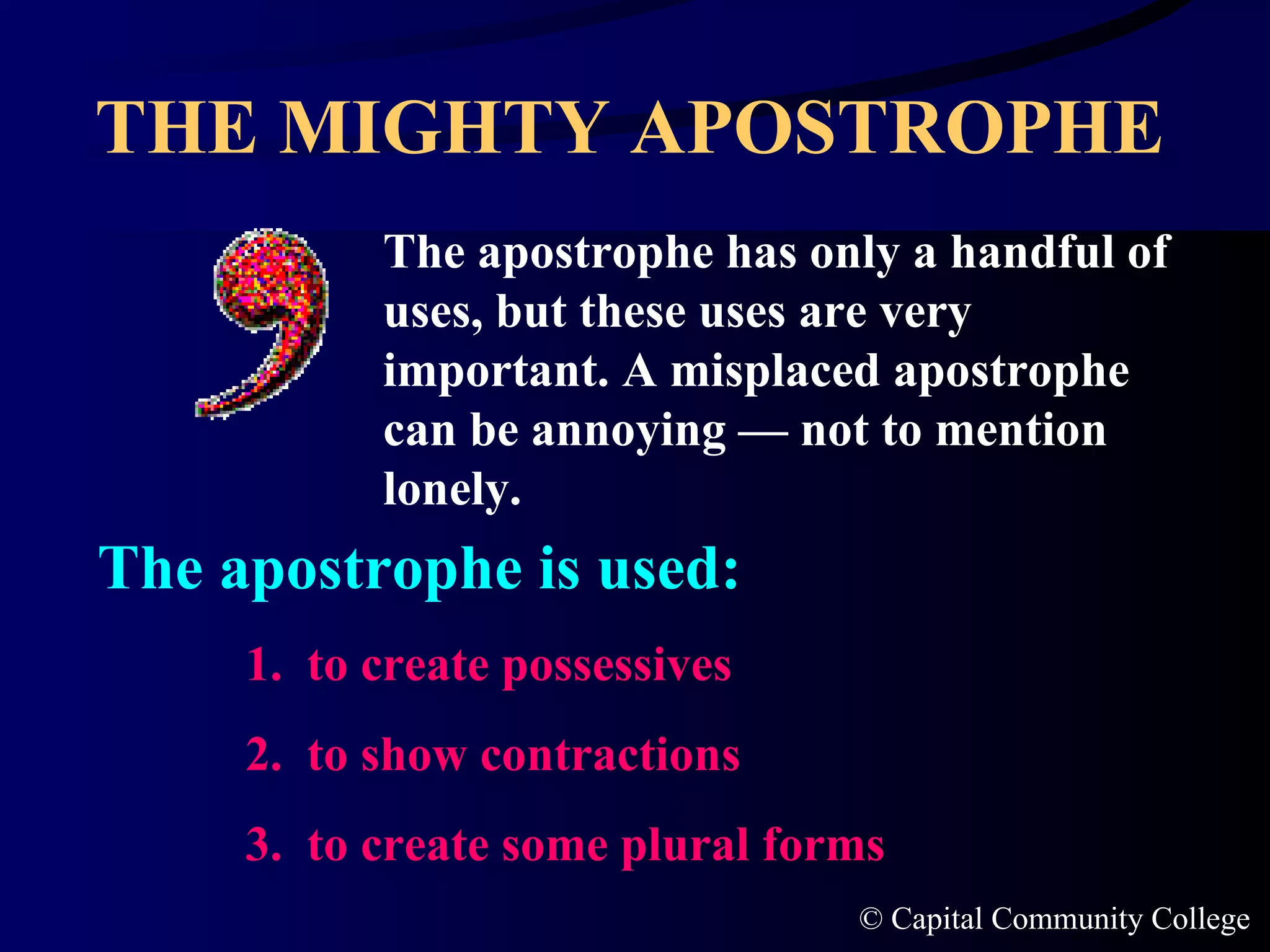 Apostrophe presentation | PPT