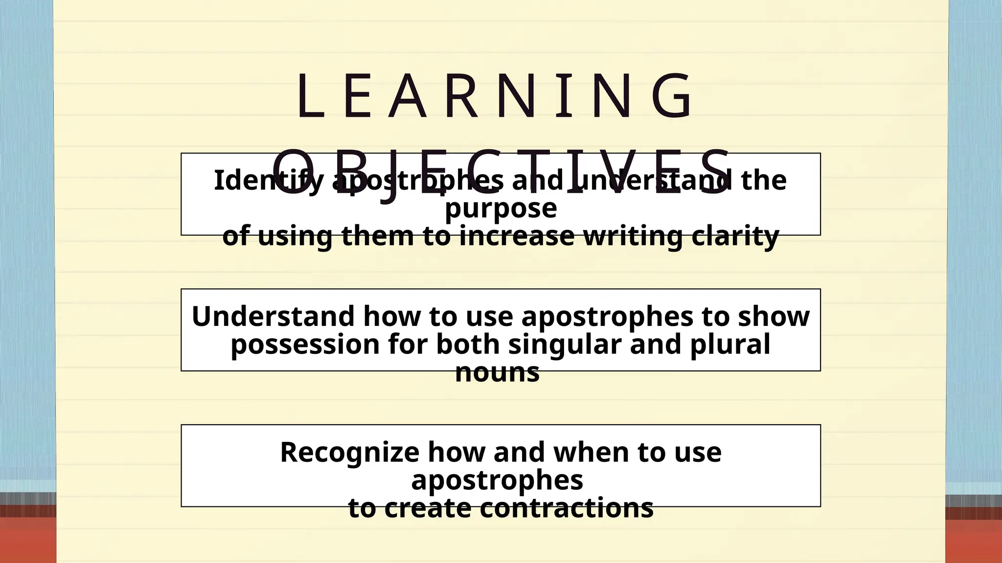 Apostrophe Rules Education Presentation in Orange and Blue Sketch Style ...