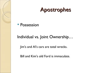 Apostrophes | PPT