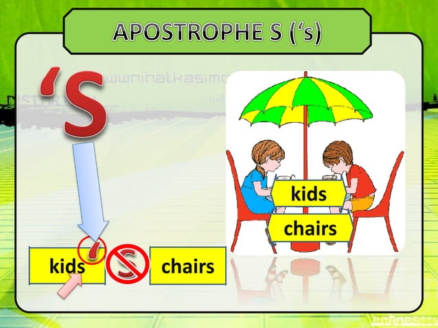 Apostrophe s | PPTX | Books and Literature